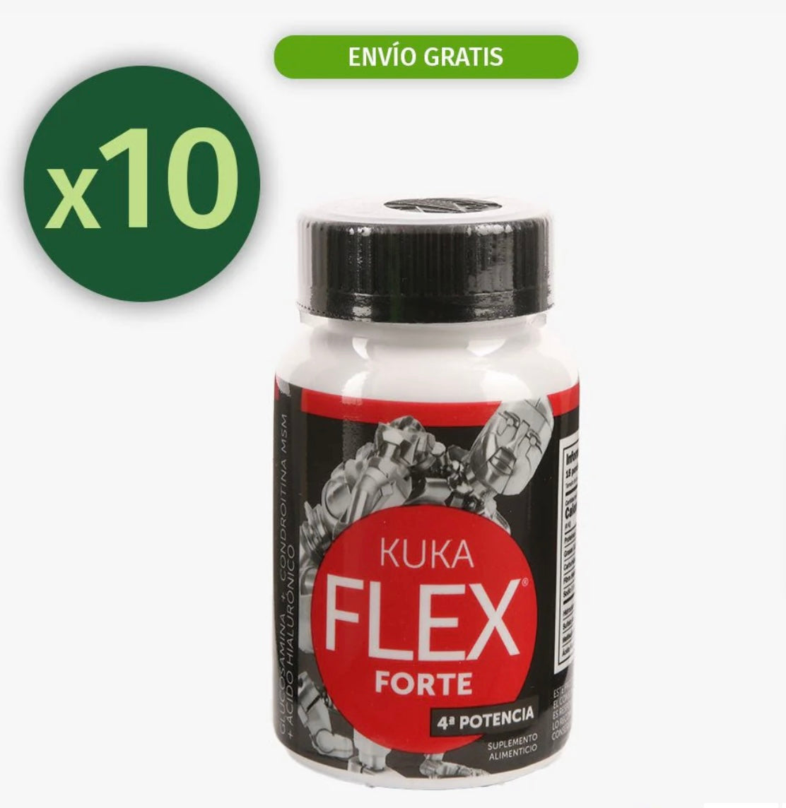 Paquete de 10 KukaFlex Forte 30 capsulas – Kukaflex Oficial