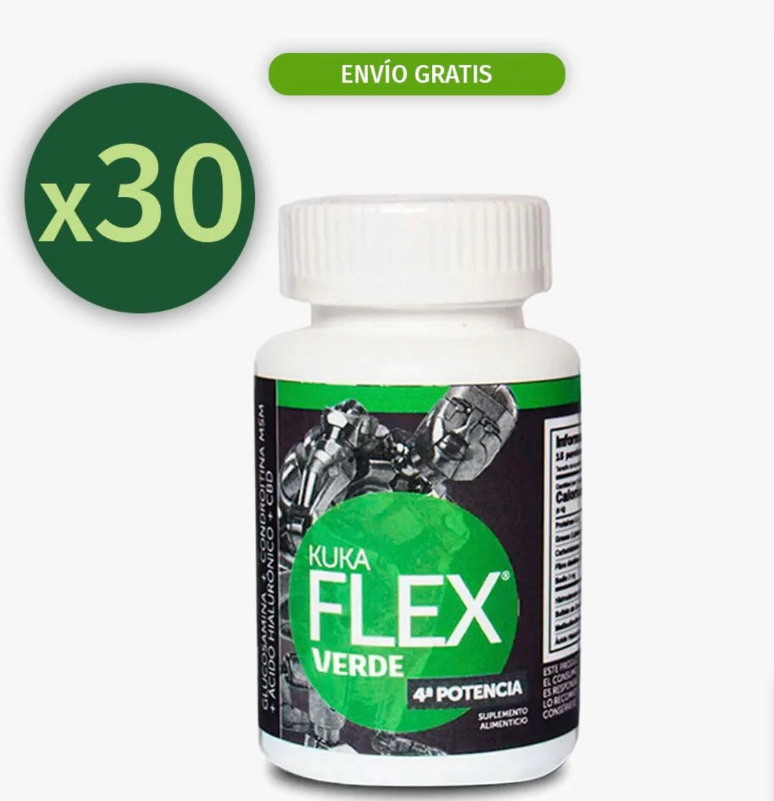 Paquete 30 KukaFlex Verde (30 Capsulas) – Kukaflex Oficial